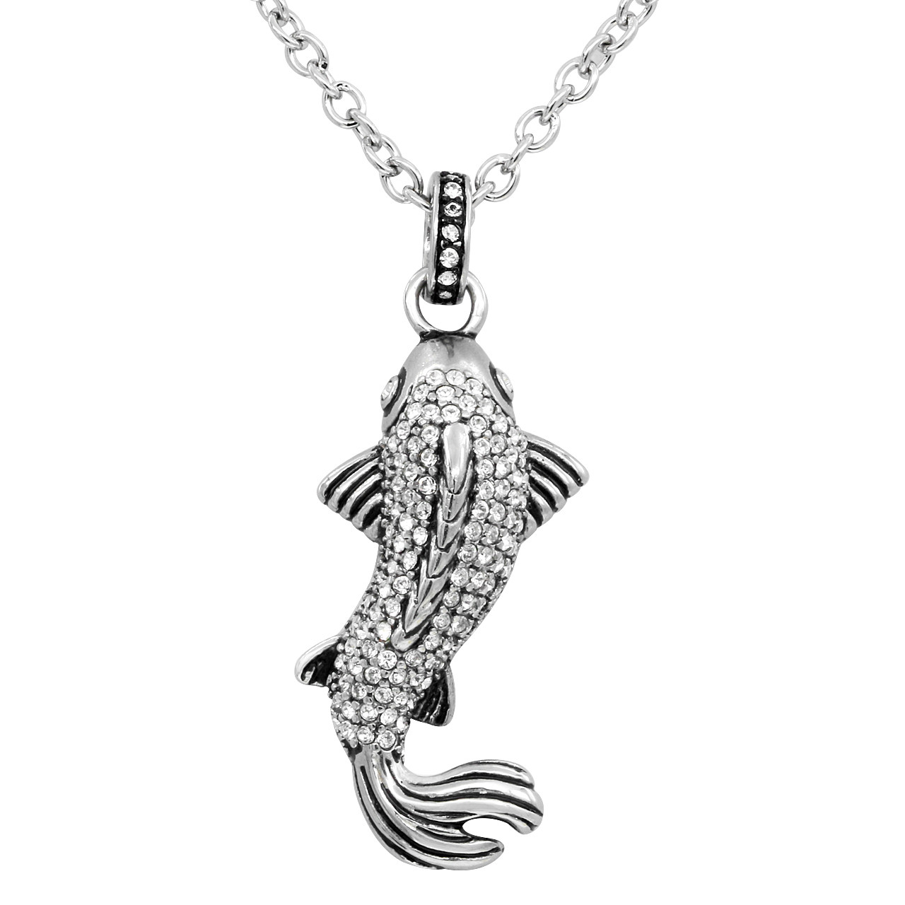 Swimming Koi Fish Necklace - Controse