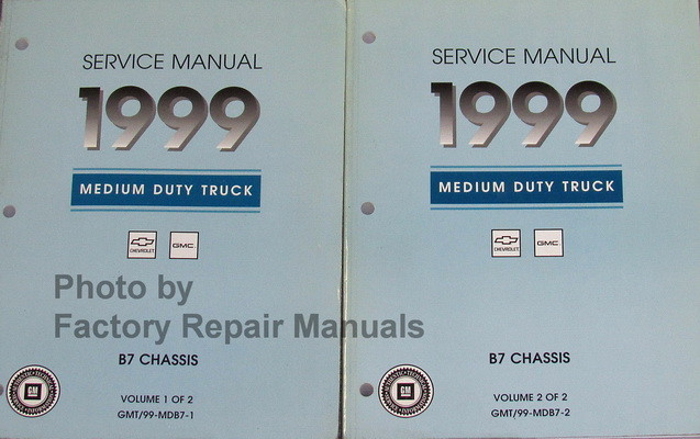 1999 Chevy GMC B7 Bus Chassis Factory Service Manual Set Original Shop ...