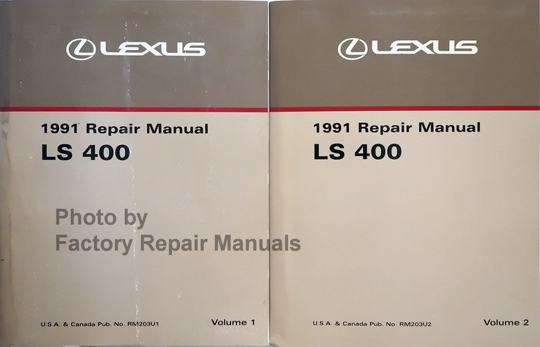 1991 Lexus LS400 Factory Set Manual Set LS 400 Original Shop Repair ...