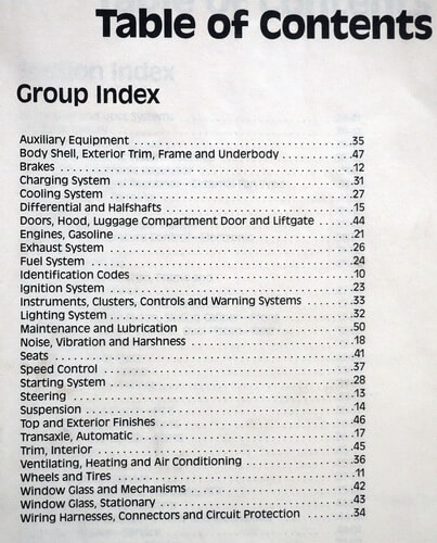 1989 Ford Taurus Mercury Sable Factory Service Manual Original Shop ...