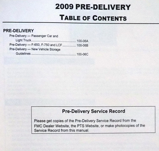 2009 Ford Police Interceptor Sedan Modifier Guide - Factory Repair Manuals