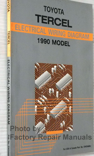 1990 Toyota Tercel Electrical Wiring Diagrams Manual Original ...