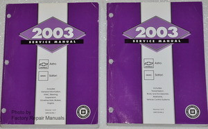 2003 Chevrolet Astro Van GMC Safari Van Factory Service Manual Set ...
