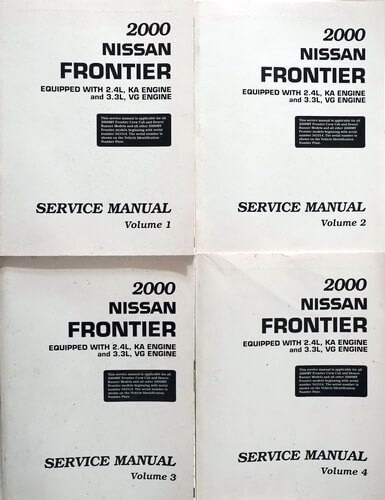 2000 Nissan Frontier Service Manuals