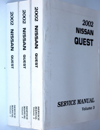 2002 Nissan Quest Factory Shop Repair Service Manual Set Original ...