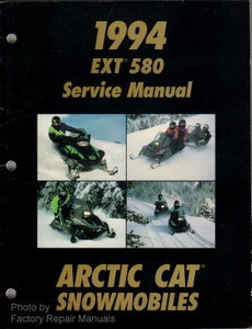 1994 Arctic Cat EXT 580 Snowmobile Factory Service Manual - Original ...