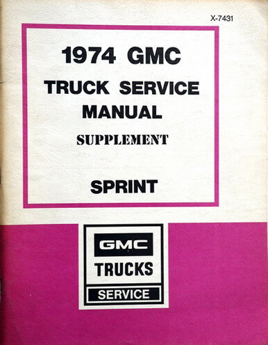 GMC Truck Service Manuals Original Shop Books | Factory Repair Manuals