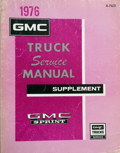GMC Truck Service Manuals Original Shop Books | Factory Repair Manuals