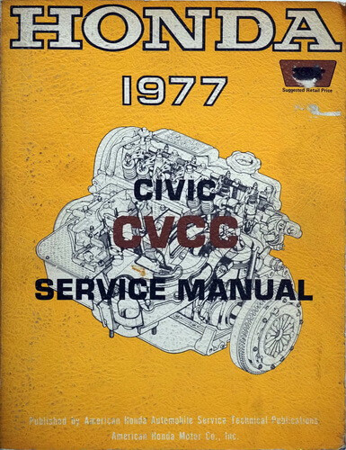 Honda Service Manuals Original Shop Books | Factory Repair Manuals