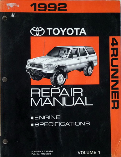 Toyota - Toyota - 4Runner - Page 1 - Factory Repair Manuals