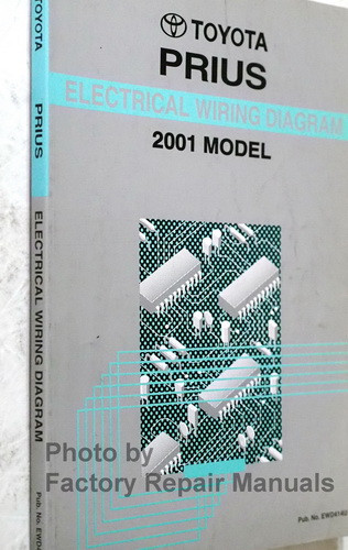 2001 Toyota Prius Electrical Wiring Diagrams Manual Original - Factory ...