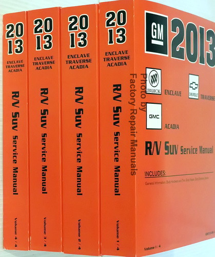 2013 Enclave Traverse Acadia Factory Service Manual Original Shop ...