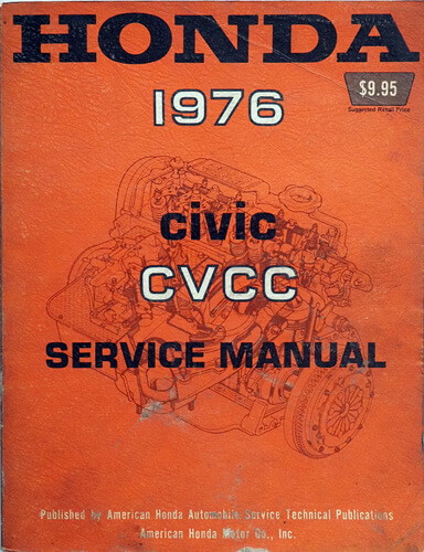 Honda Service Manuals Original Shop Books | Factory Repair Manuals