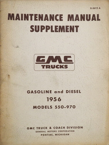 GMC Truck Service Manuals Original Shop Books | Factory Repair Manuals