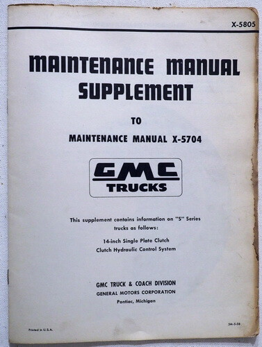 GMC Truck Service Manuals Original Shop Books | Factory Repair Manuals