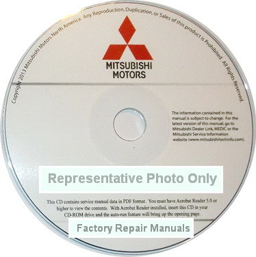 2013 Mitsubishi Lancer Evolution Factory Service Manual CD Original ...