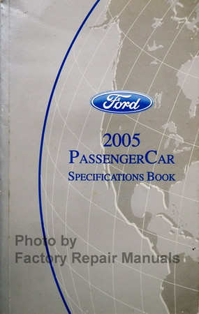 2005 Ford Lincoln Mercury Car Service Specifications Book - Factory ...