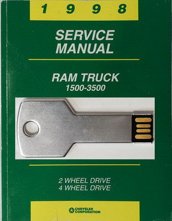 1998 Dodge Ram Truck Factory Shop Service Manual 1500 2500 3500 on USB ...