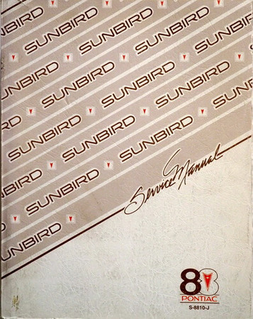 1988 Pontiac Sunbird Service Manual