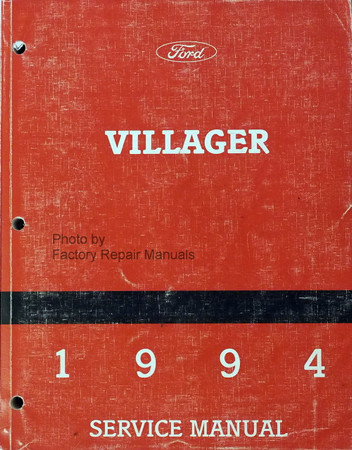 1994 Mercury Villager Factory Shop Service Manual Original - Factory ...