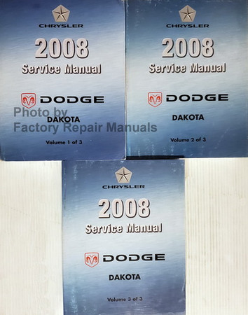 2008 Dodge Dakota Factory Service Manual Complete Set Original Shop ...