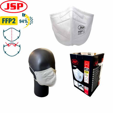 JSP F621 Disposable FFP2 Fold Flat Face Mask│Mendip Safety Supplies
