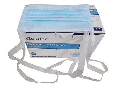 Omnitex Premium Face Masks Box of 50 │Mendip Safety Supplies