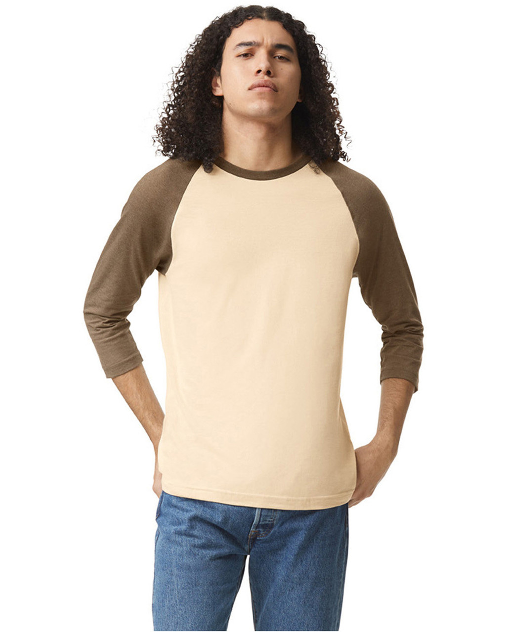 American Apparel 2003CVC Unisex CVC Raglan TShirt
