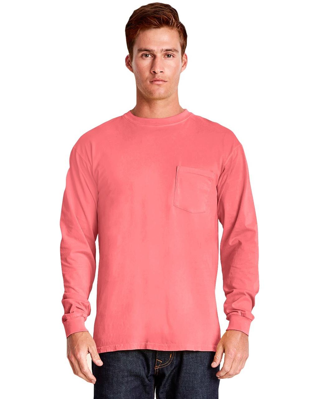 Next Level 7451 Inspired Dye LongSleeve Crew with Pocket