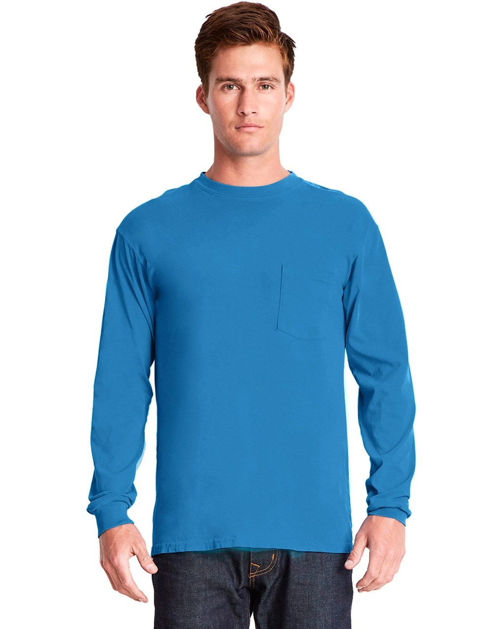 Next Level 7451 Inspired Dye LongSleeve Crew with Pocket