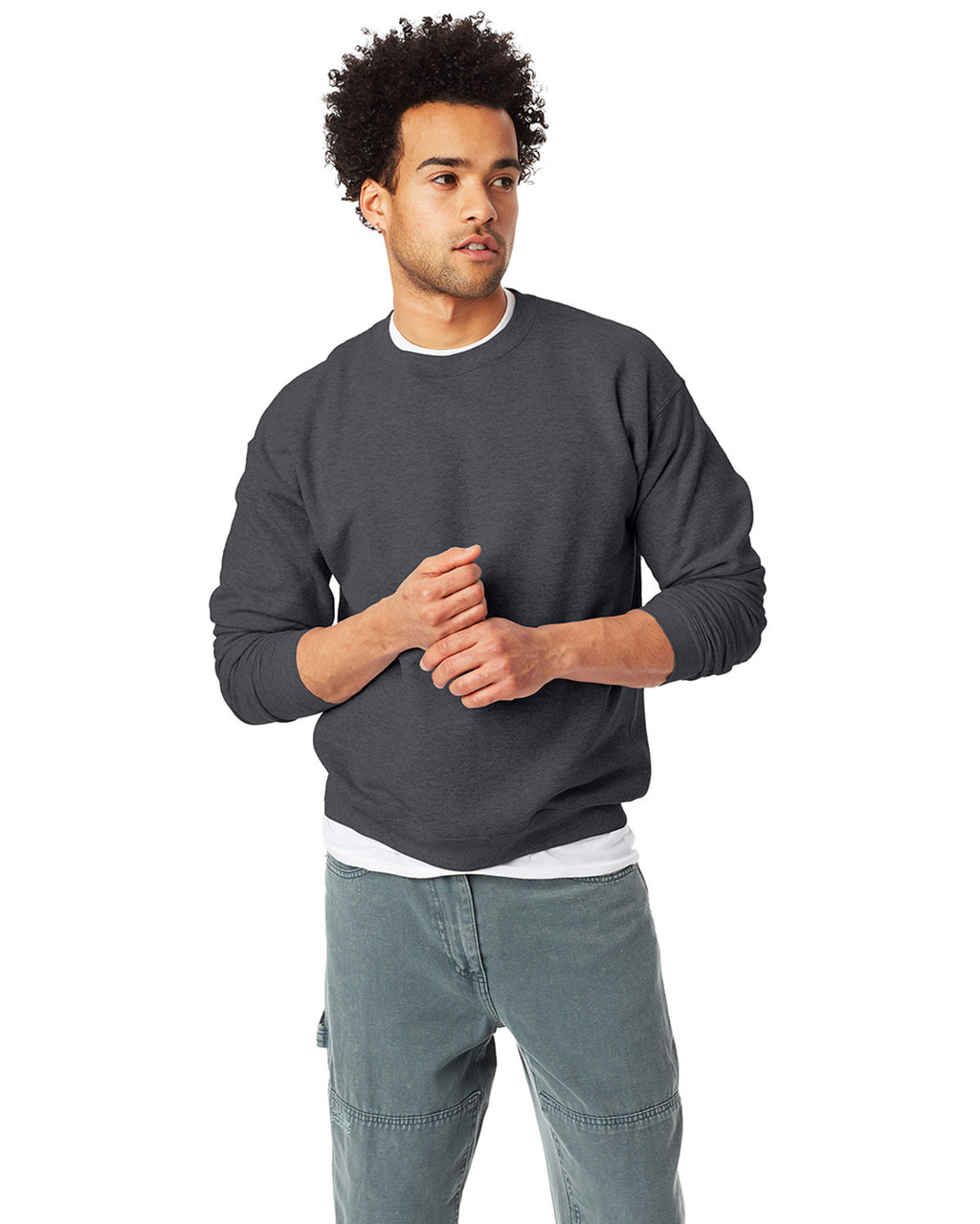 Hanes P1607 Adult 7.8 oz. EcoSmart® 50/50 Fleece Crew