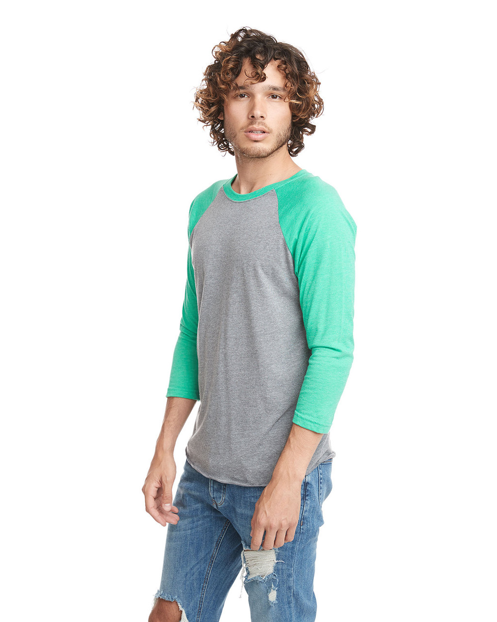 Next Level 6051 Unisex Triblend 3/4Sleeve Raglan