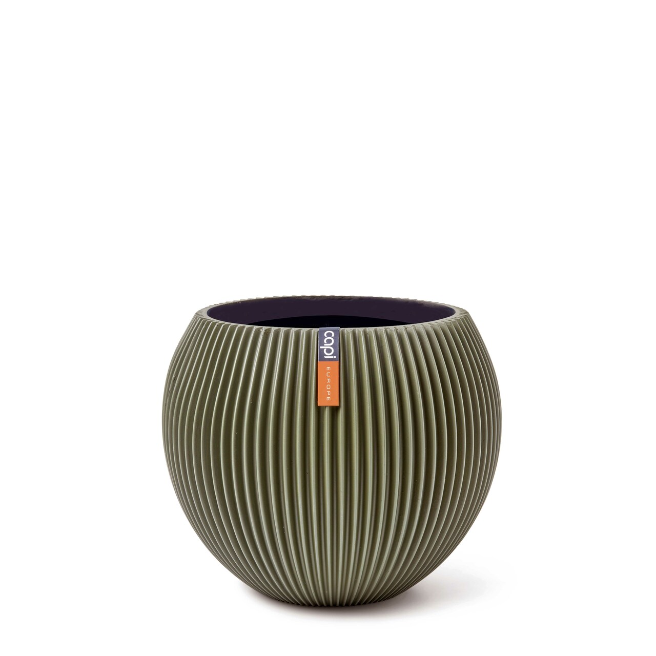 Nature Groove Colours Ball Vase Green