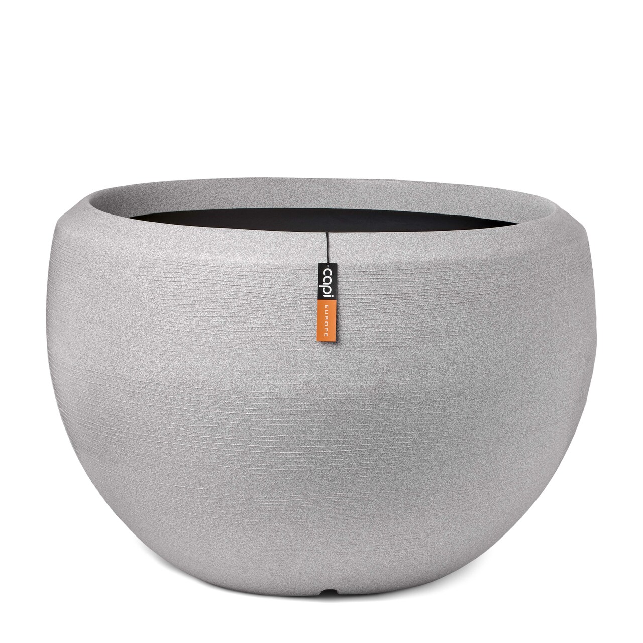 Arc Granite Ball Vase Light grey