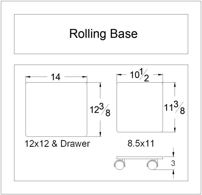 Rolling Craft Storage Cabinet Base | Stamp-n-Storage