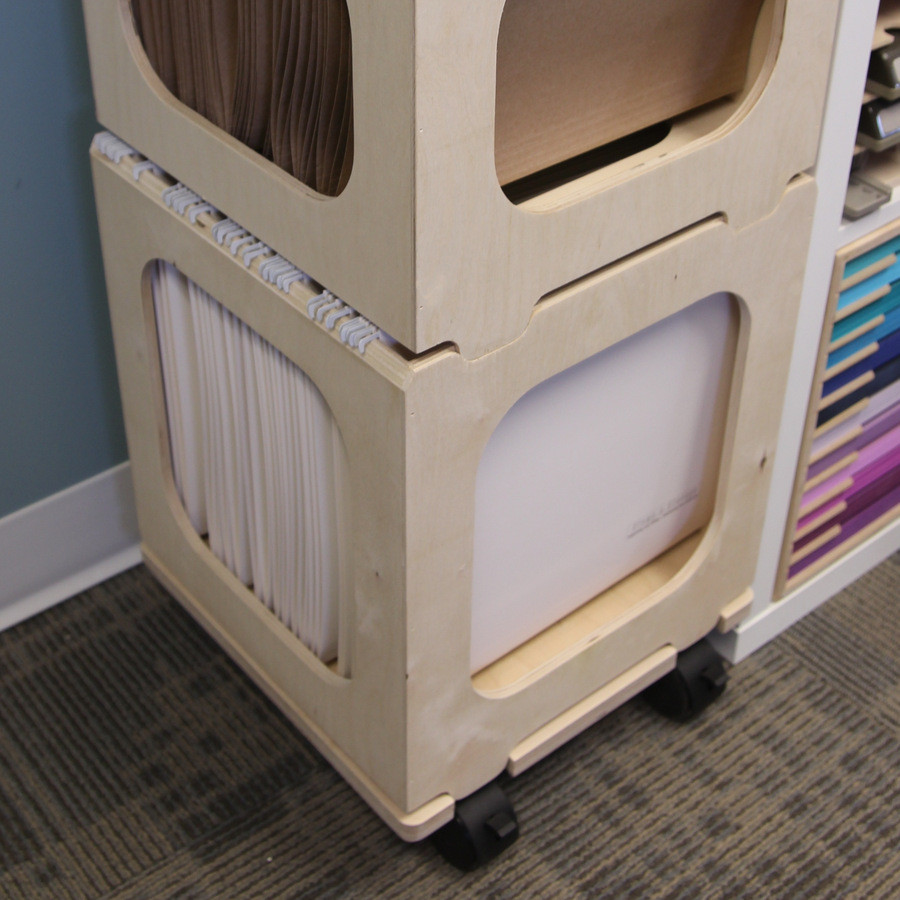 Rolling Crate Base | Rolling Paper Storage | Stamp-n-Storage