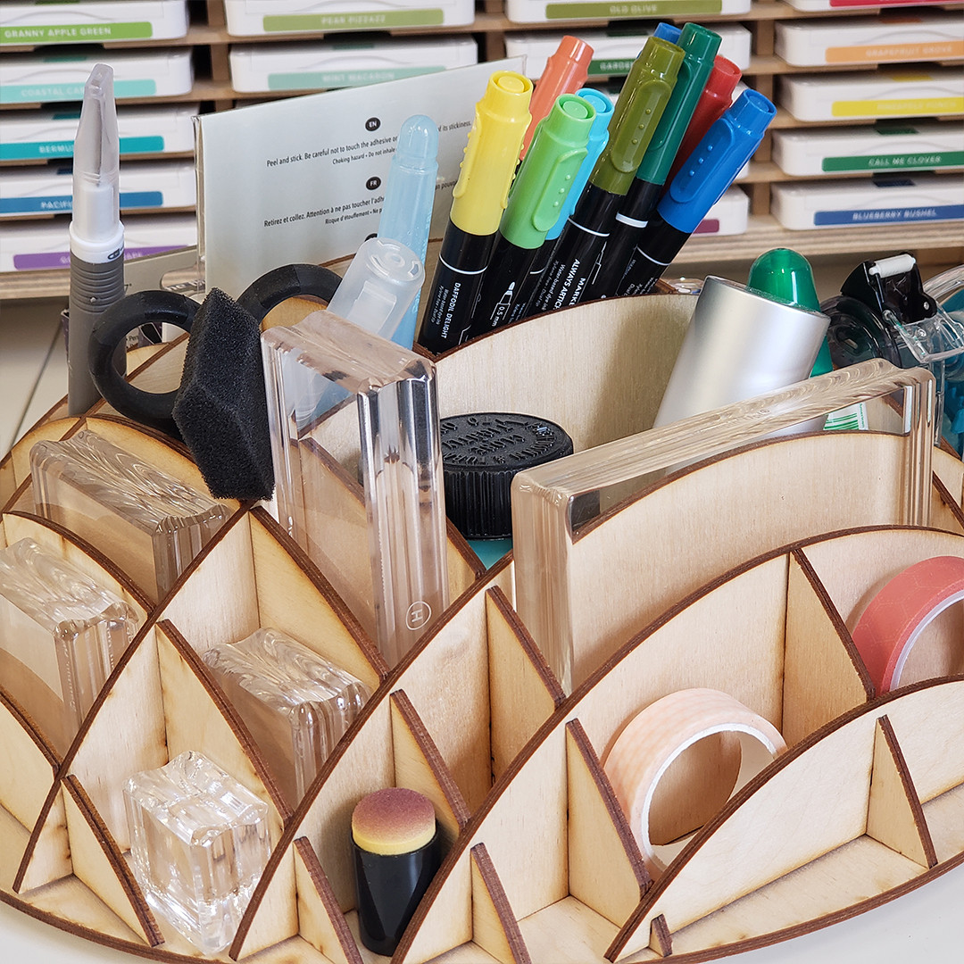 Desk Caddy Organizer for Art Supplies | Stamp-n-Storage
