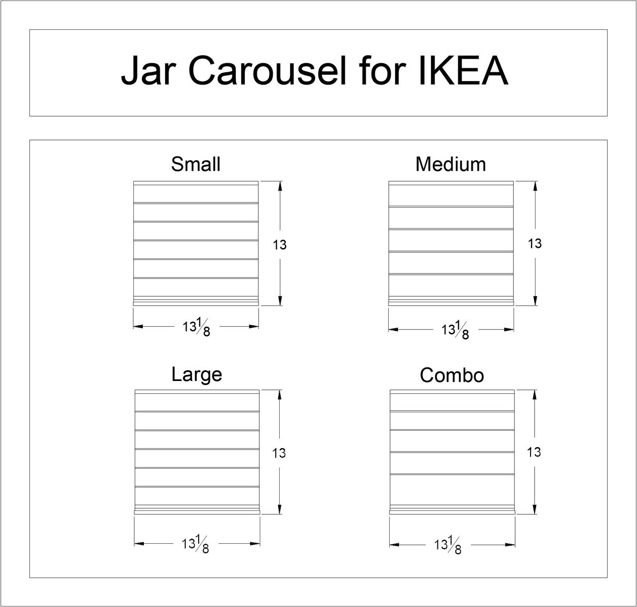 Jar Carousel for IKEA