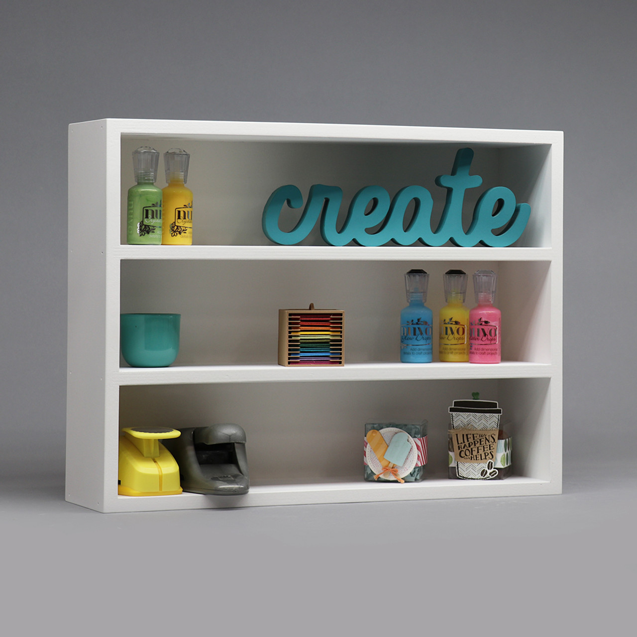 3 Level Storage Shelf | Craft Room Shelf | Stamp-n-Storage