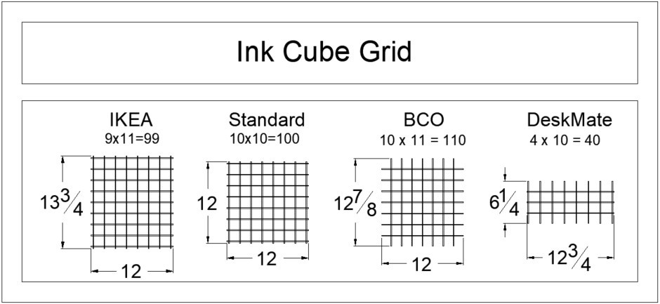 Mini Ink Pad Cube Storage | Wood Drawer Dividers