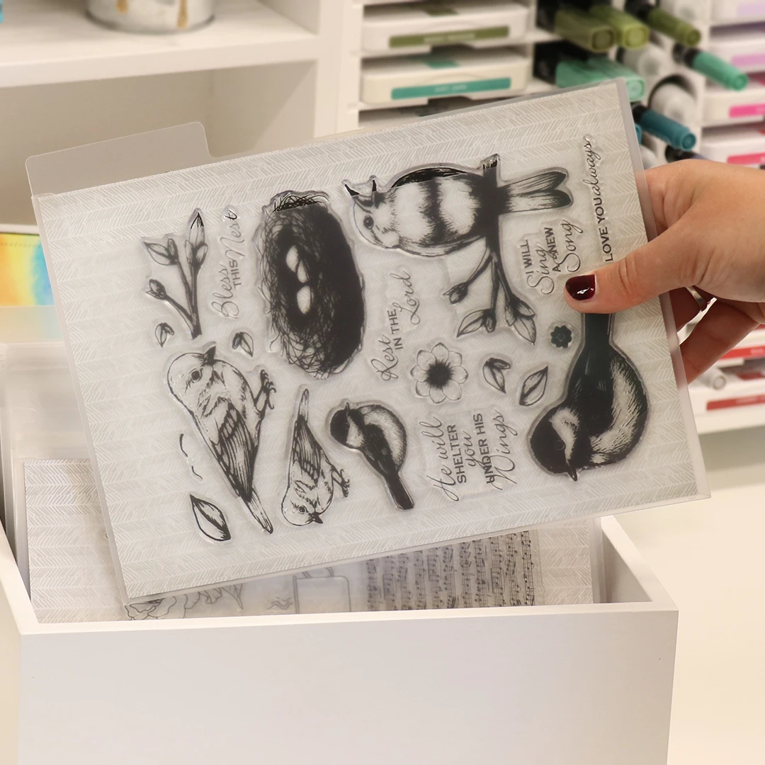 Clear Stamp Storage Pockets | Clear Pocket Sleeves