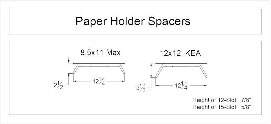8.5x11 Paper Spacers | Paper Compartment Solution