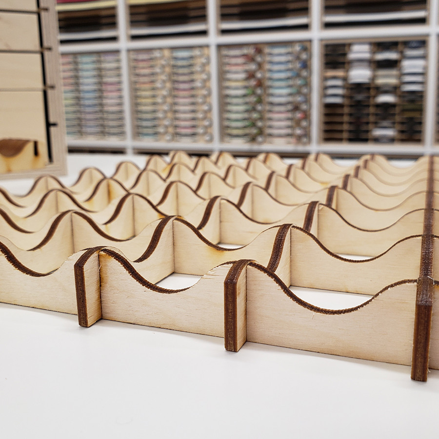 Mini Ink Pad Cube Storage | Wood Drawer Dividers