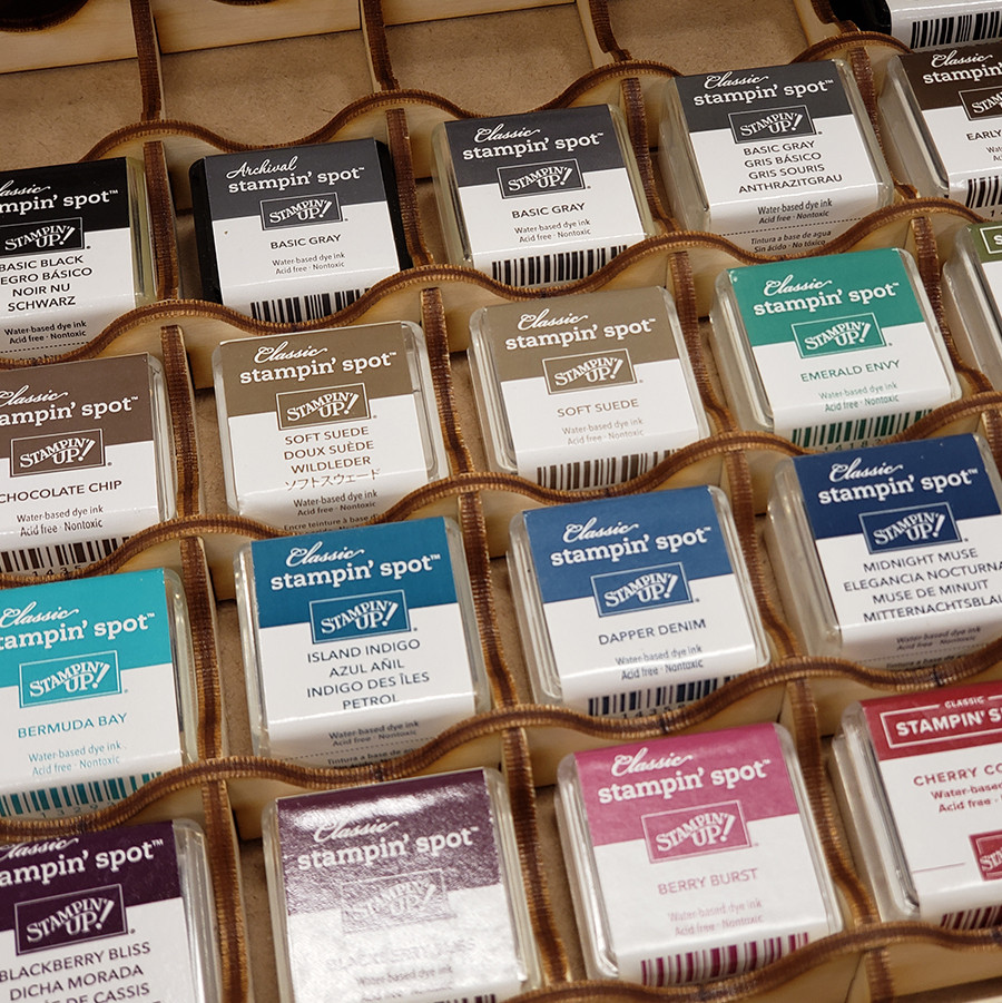 Mini Ink Pad Cube Storage | Wood Drawer Dividers