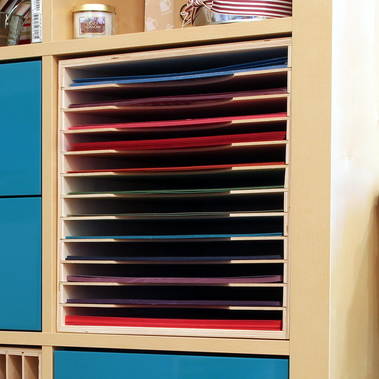 12x12 Craft Paper Holder | Cardstock and Scrapbooking Paper Storage