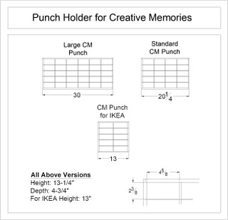 Creative Memories Paper Punch Holder | Stamp-n-Storage