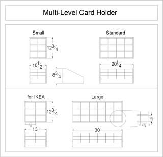 Multi Level Greeting Card Display Shelf | Stamp-n-Storage