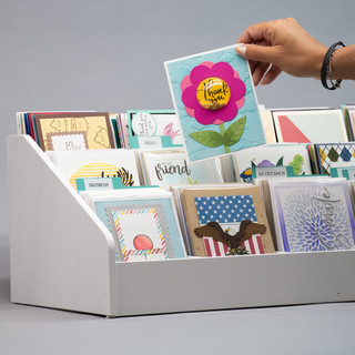 Multi Level Greeting Card Display Shelf | Stamp-n-Storage