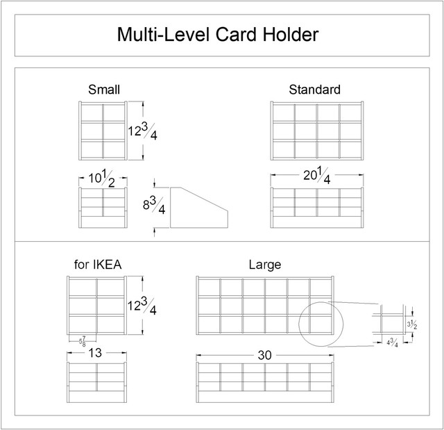 Multi Level Greeting Card Display Shelf | Stamp-n-Storage