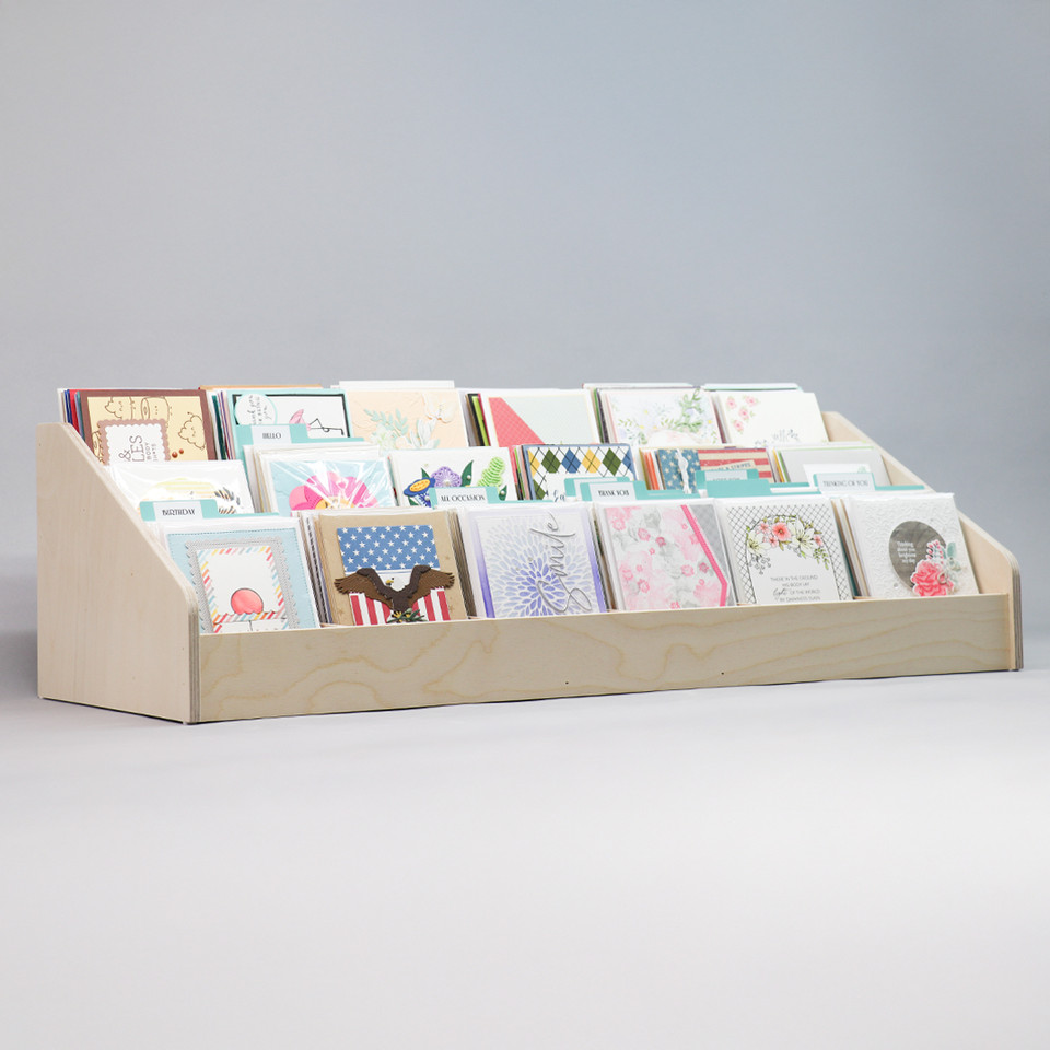 Multi Level Greeting Card Display Shelf | Stamp-n-Storage